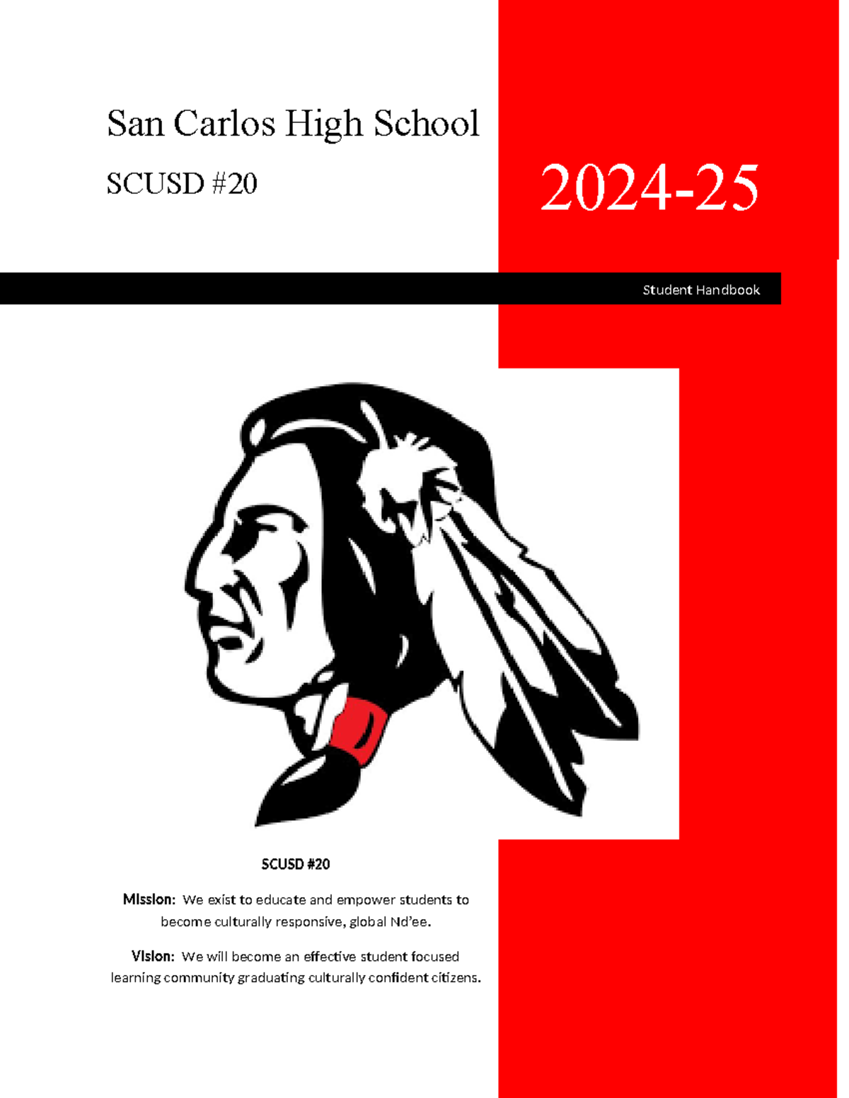 SCSS Parent and Student Handbook 2024-25 - San Carlos High School SCUSD ...