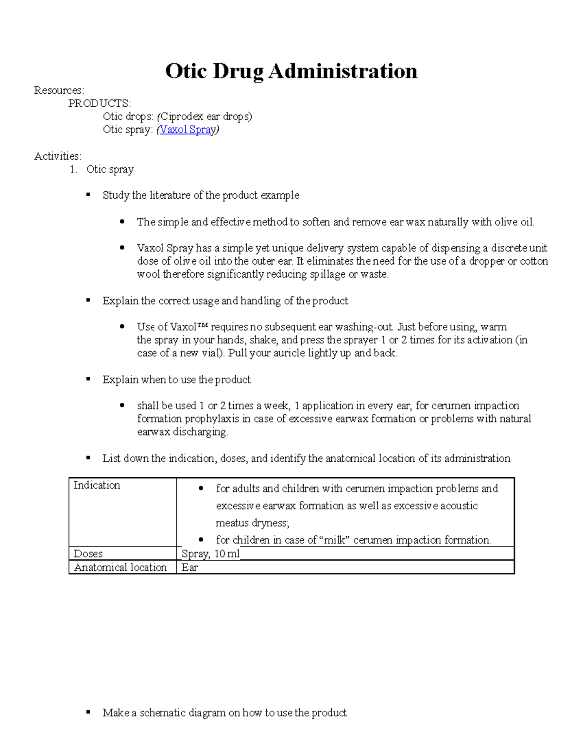 Pharmacology Activity 6.1; Otic Drug Administration - Pharmacology 2 ...