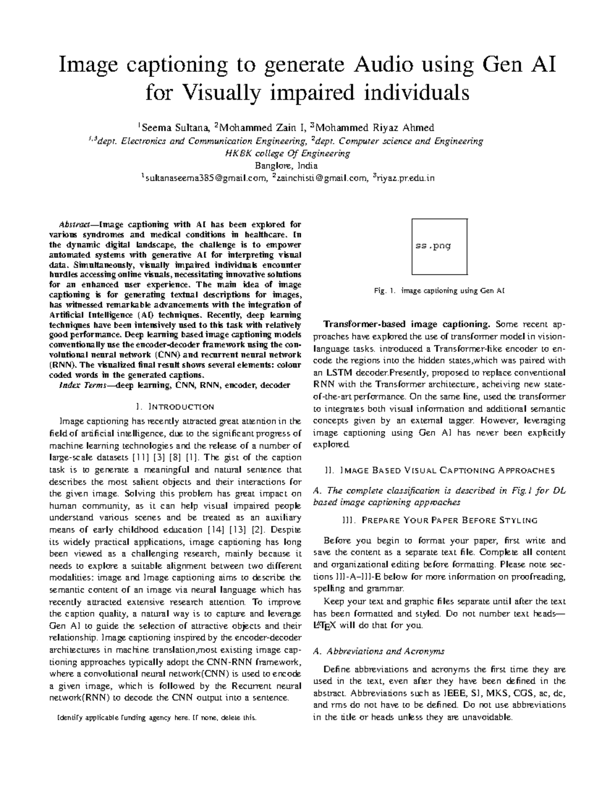 Image captioning - it is a IEEE paper - Image captioning to generate ...