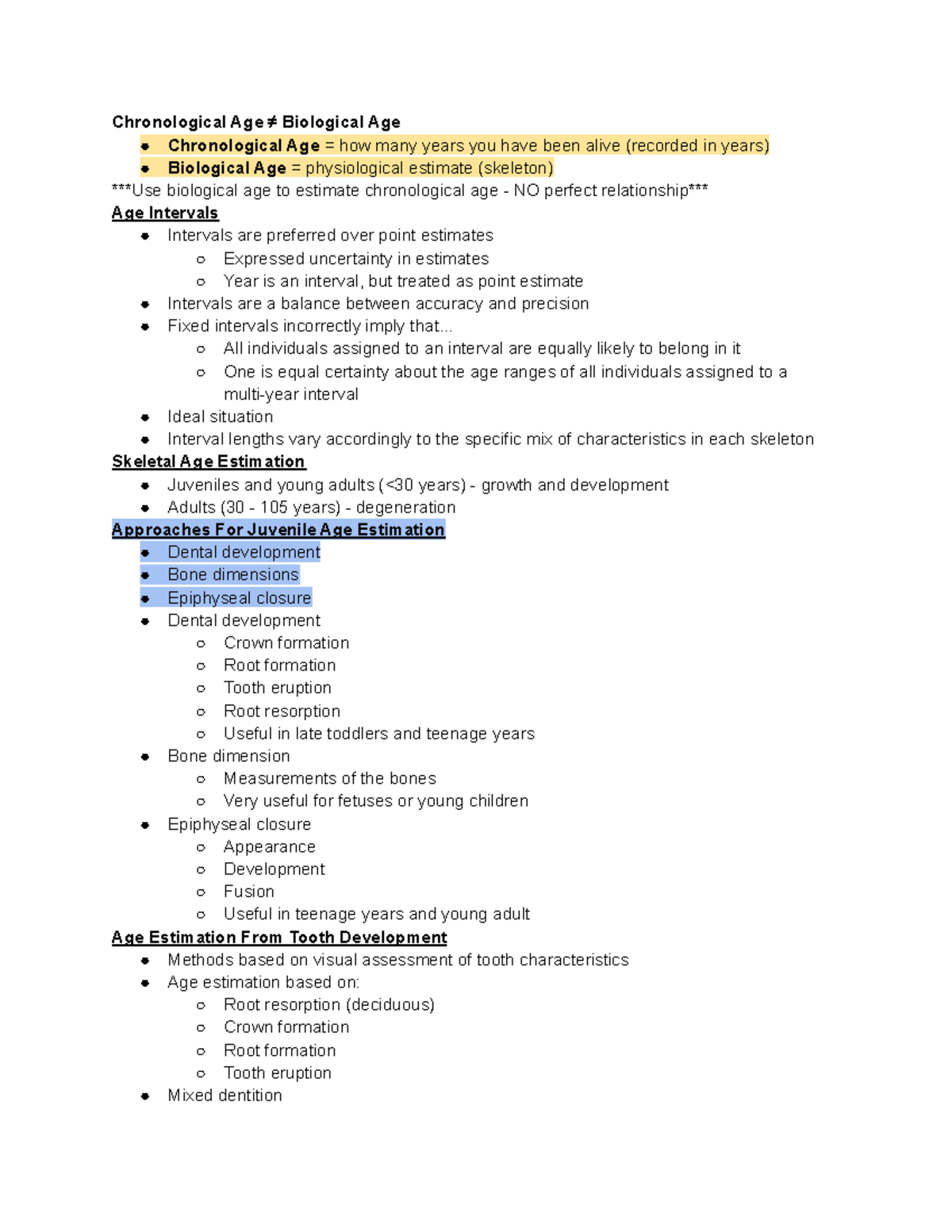 Age - At - Death Estimation - Chronological Age ≠ Biological Age ...