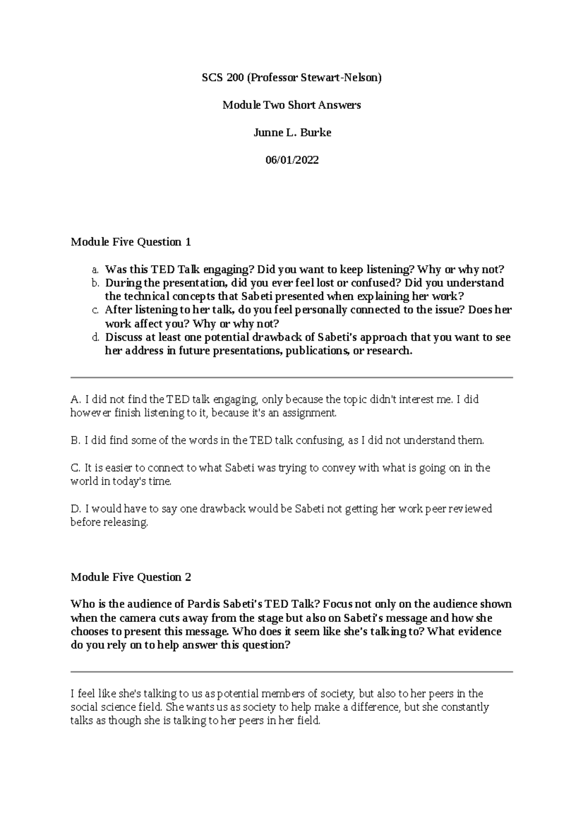 Junne Burke SCS 200 Mod5 Applied Social Sciences - SCS 200 (Professor ...