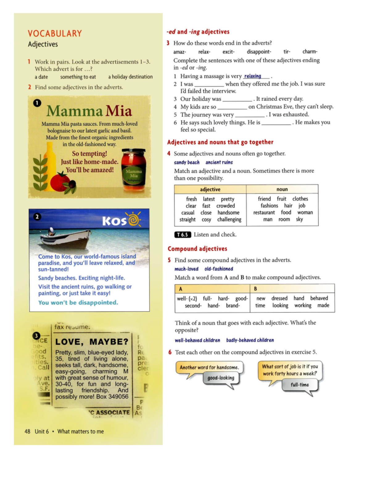 Adjectives and advebs english 8 - The Egyptian English Language School - Alexandria - Studocu