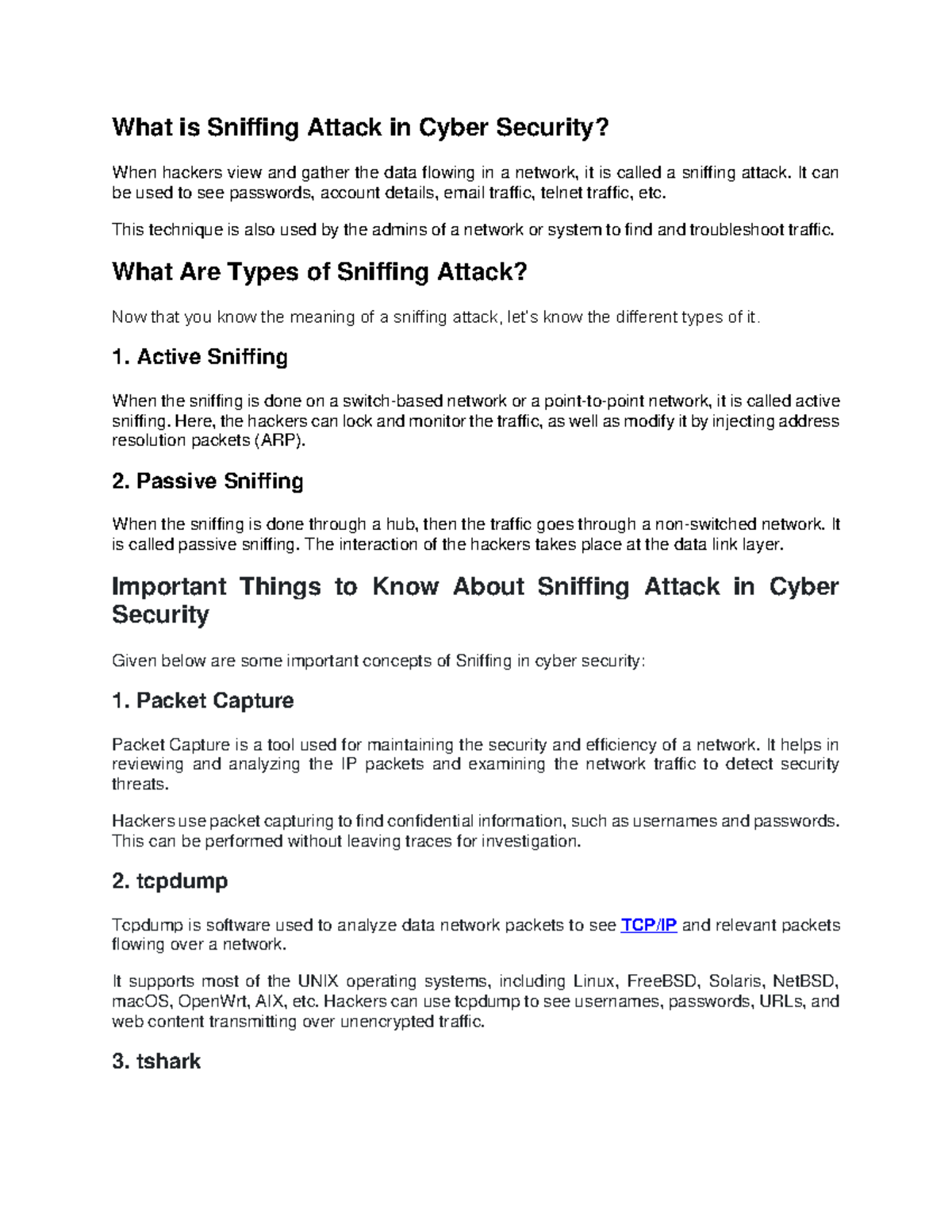 Sniffing and Spoofing - What is Sniffing Attack in Cyber Security? When hackers view and gather ...