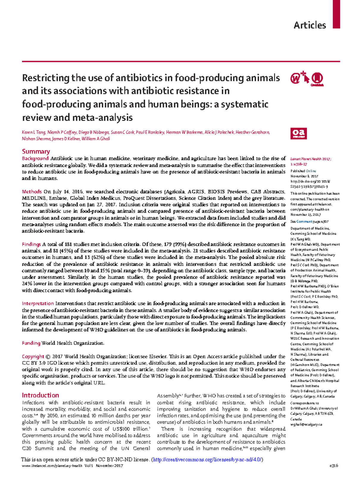 5Restricting the use of antibiotics in food-producing animals and its ...