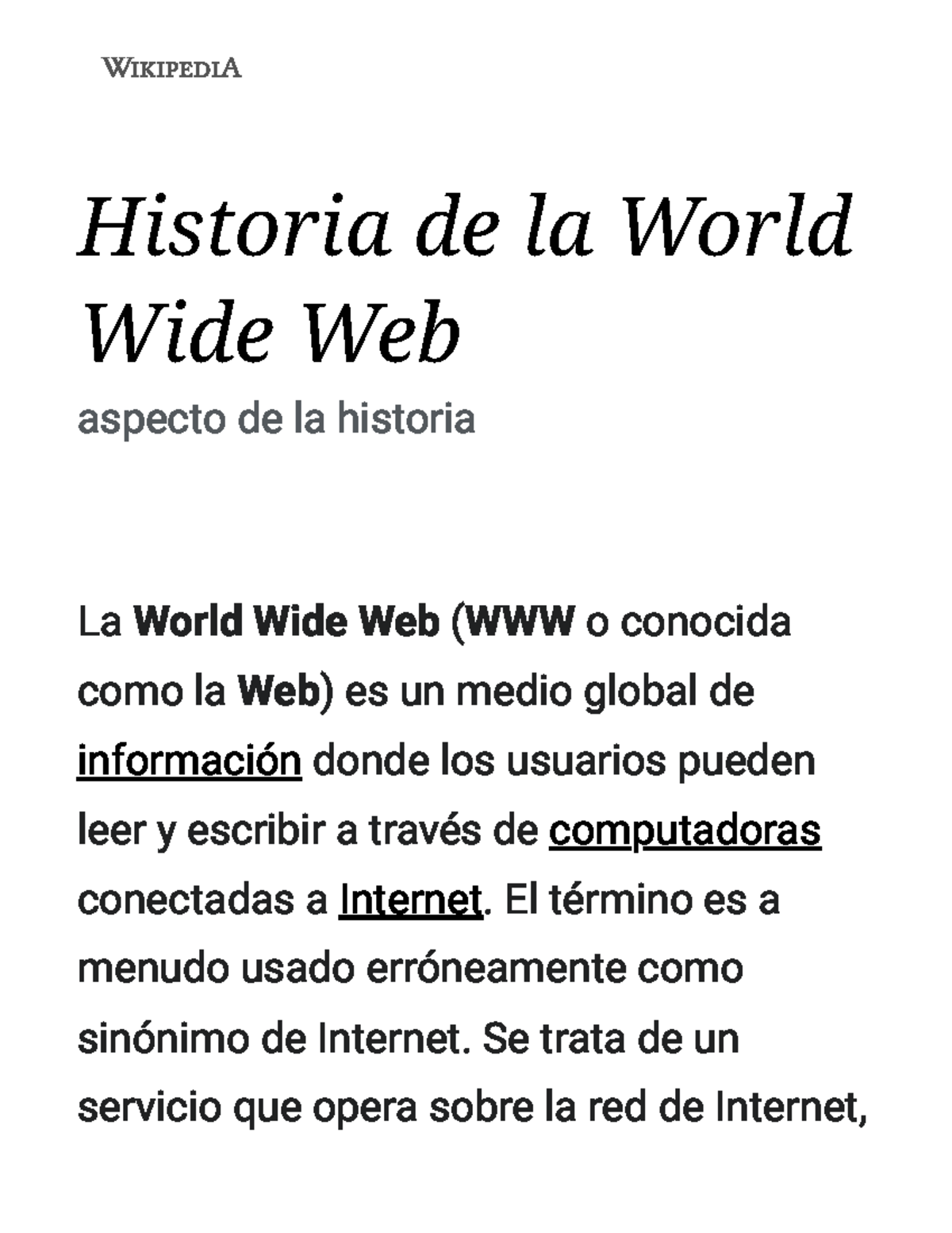 Historia de la World Wide Web - Wikipedia, la enciclopedia libre ...