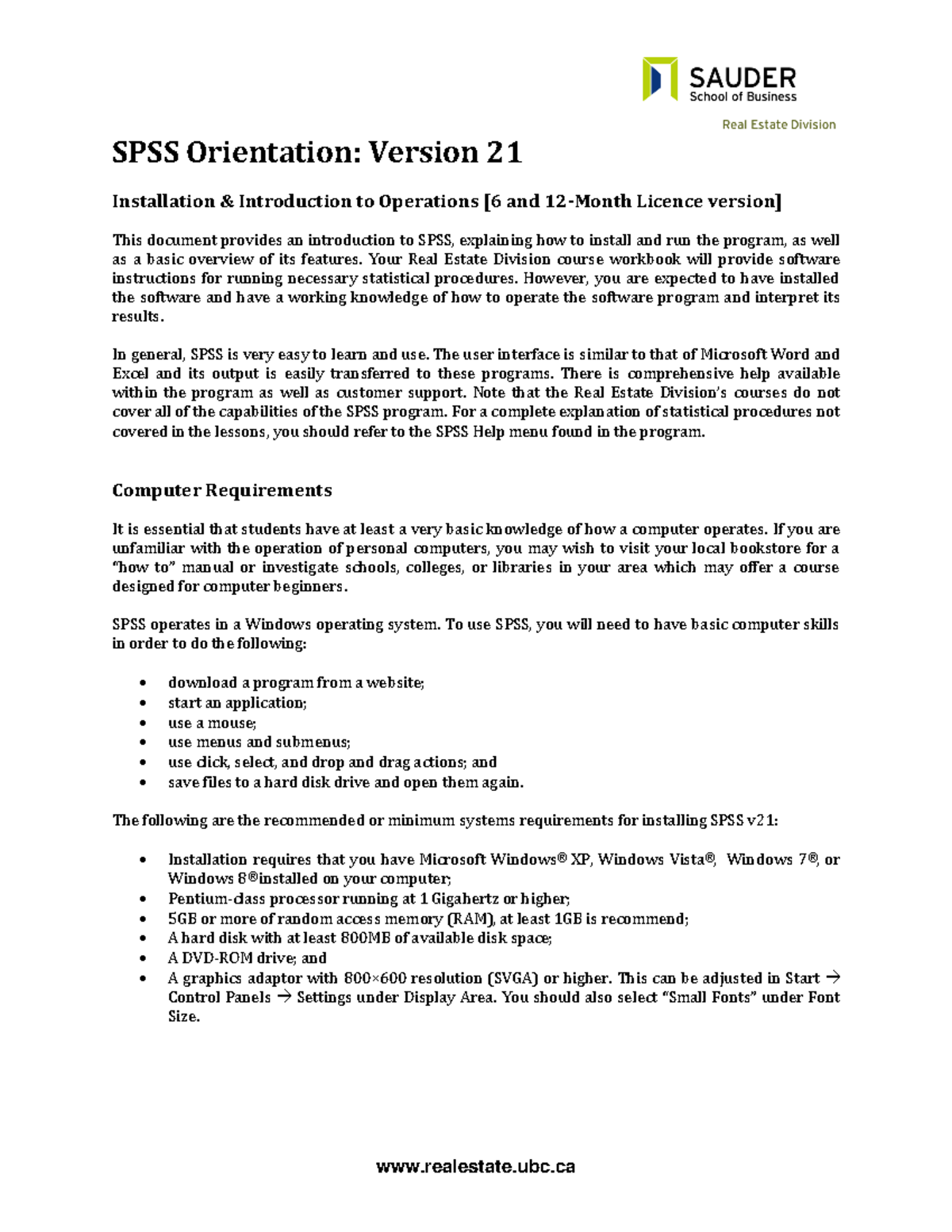 Spss21 orientation - SPSS Orientation: Version 21 Installation & Introduction to Operations [6 ...