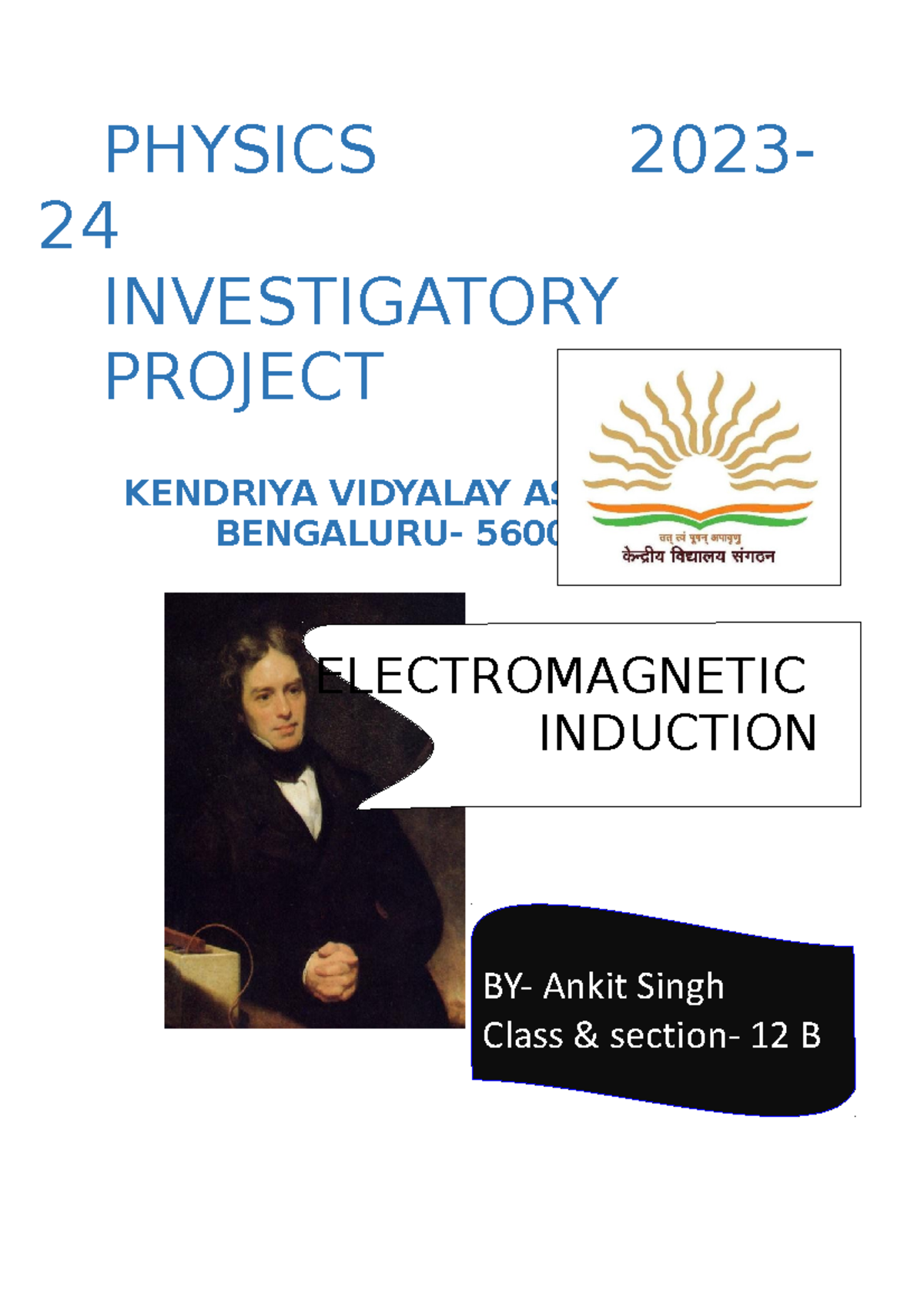 Physic Project class 12 - PHYSICS 2023- 24 INVESTIGATORY PROJECT ...