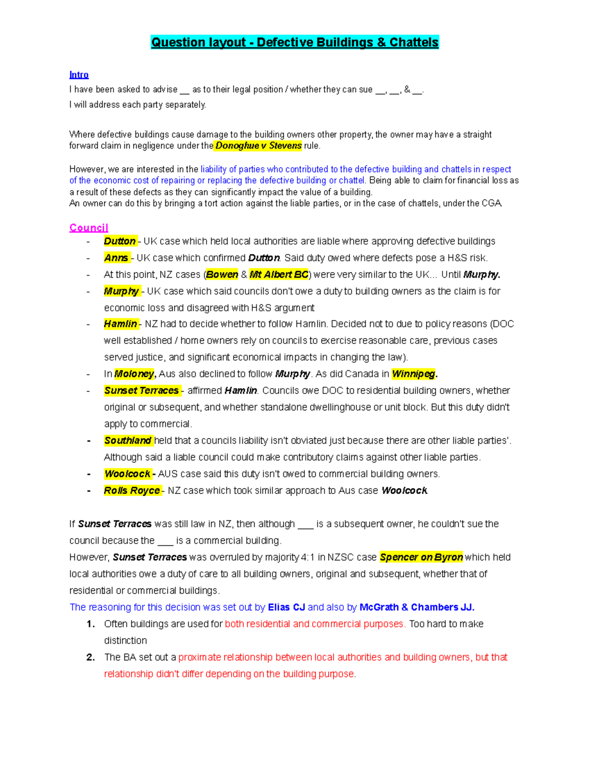 D B&C - Q Layout - question structure for exam - Question layout ...
