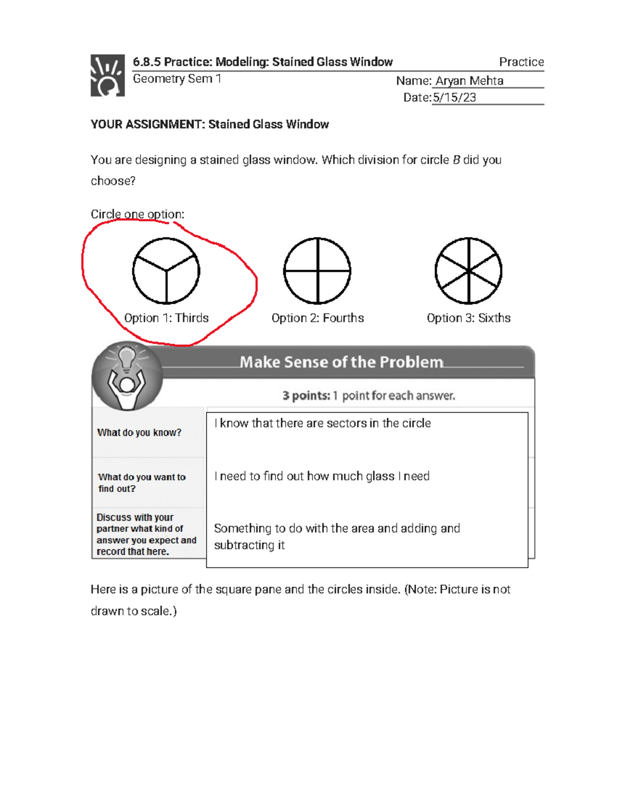 6.8.5 Practice - Modeling Stained Glass Window (Practice) - 6.8 ...