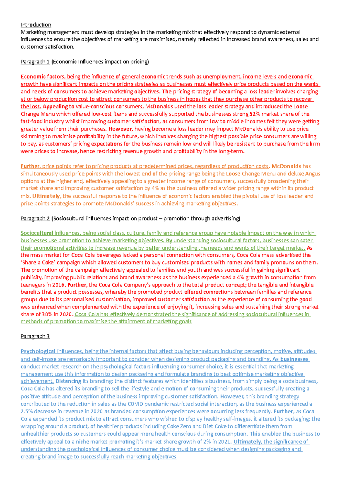 Business Marketing Essay - Introduction Marketing management must ...