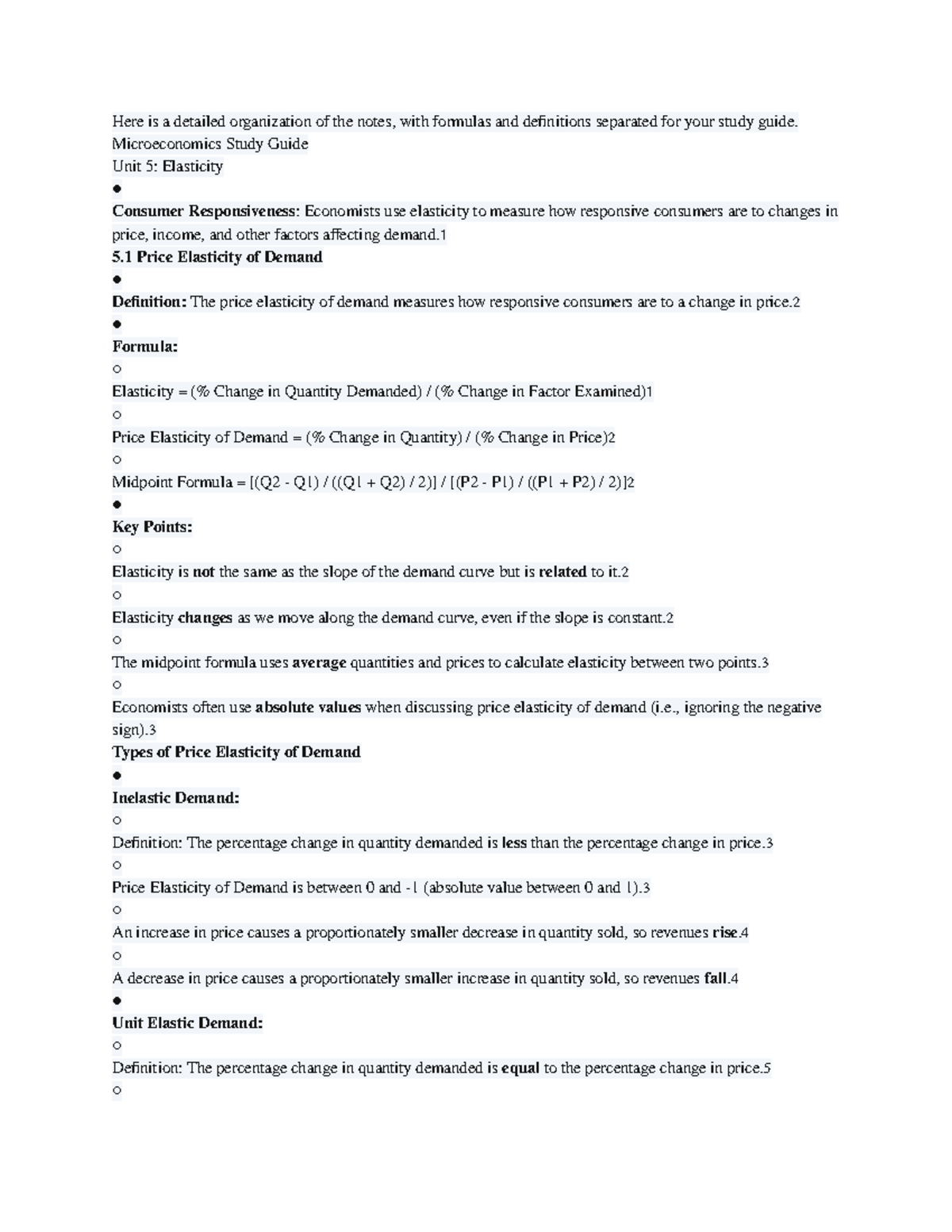 Micro notes part 2 - Extra practice - Here is a detailed organization ...
