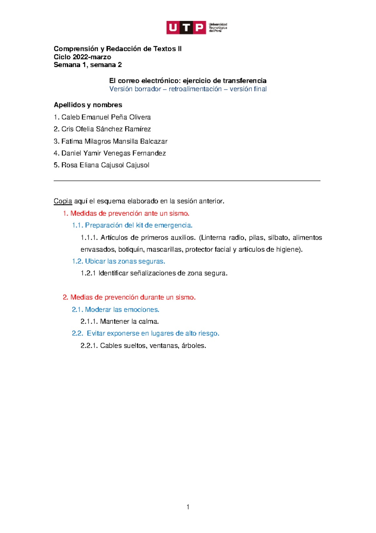 Final - Correo Electrónico - Comprensión y Redacción de textos II - UTP ...