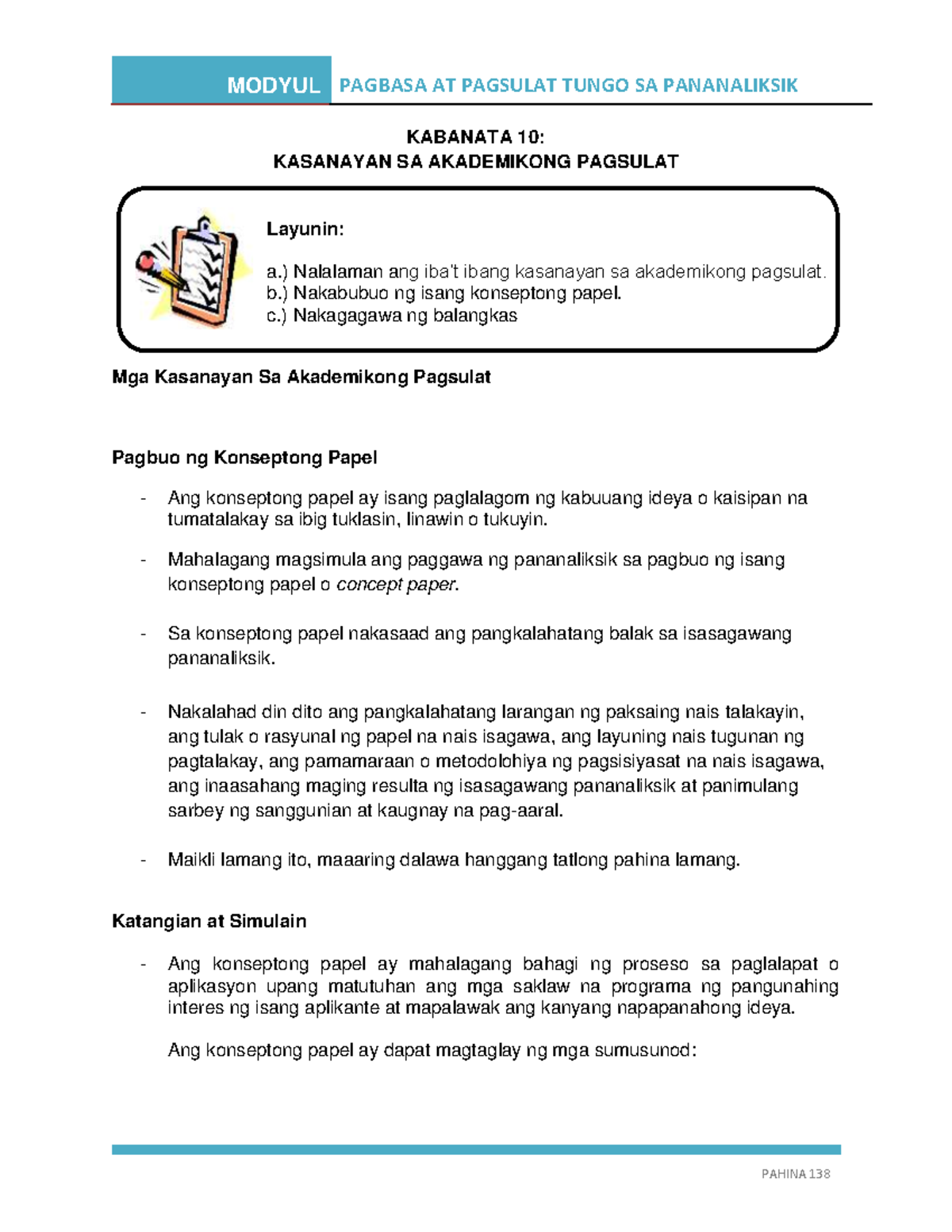 Kabanata 10 - Kasanayan SA Akademikong Pagsulat - KABANATA 10 : KASANAYAN SA AKADEMIKONG ...