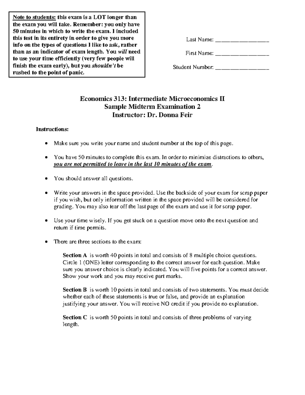Midterm 2 2018, answers - Note to students: this exam is a LOT longer ...