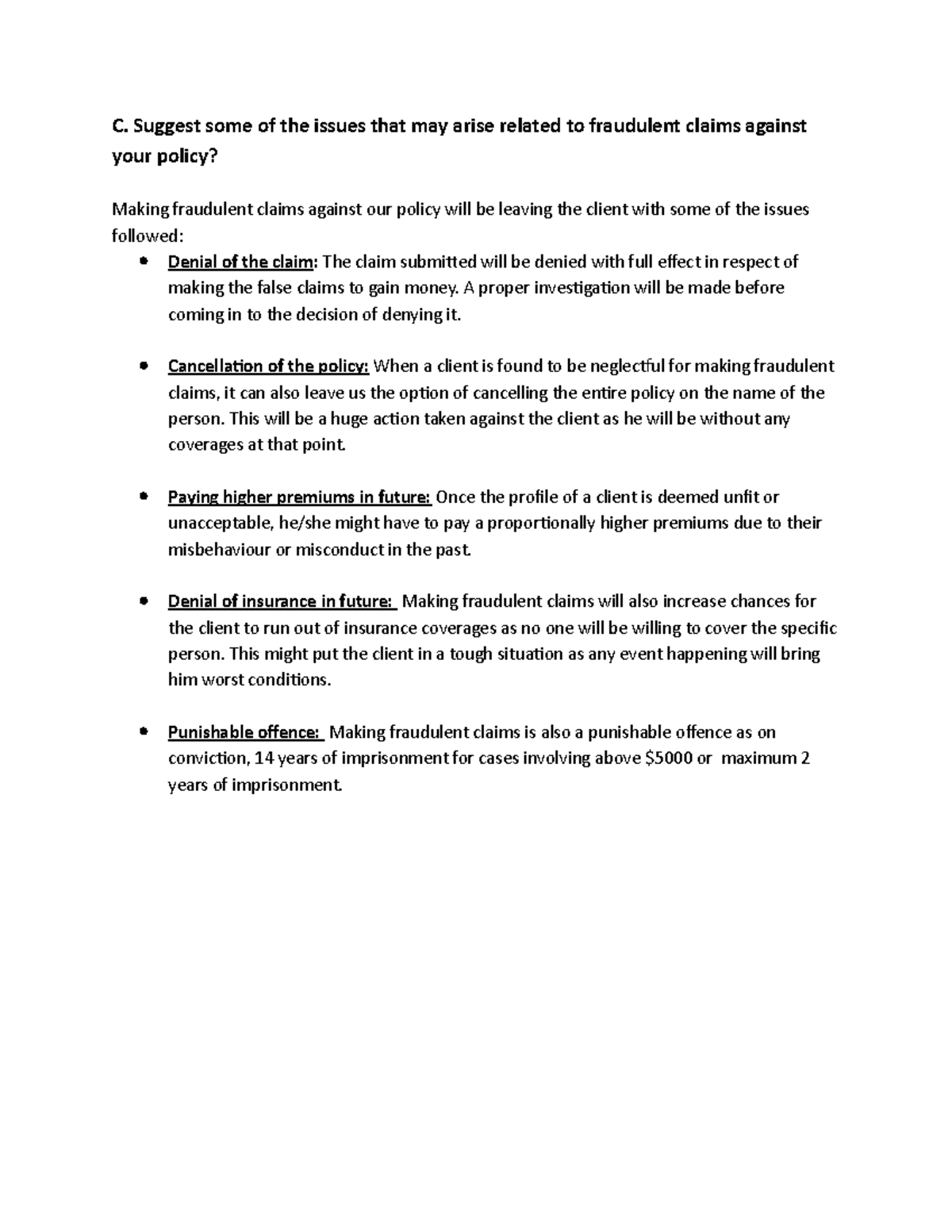 Part 6 p p - Mandatory assignment - C. Suggest some of the issues that ...