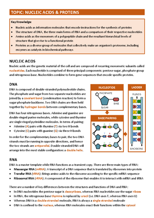 U4AOS1 - Questions for unit 4 aos 1 biology questions for SACS and exam ...