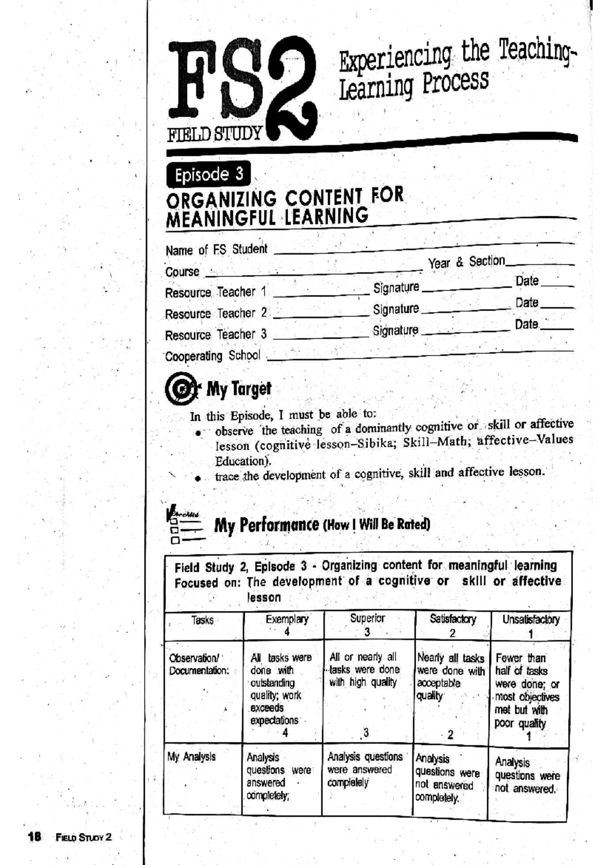 Episode-3-FS2 - Bachelor of Elementary Education - Studocu