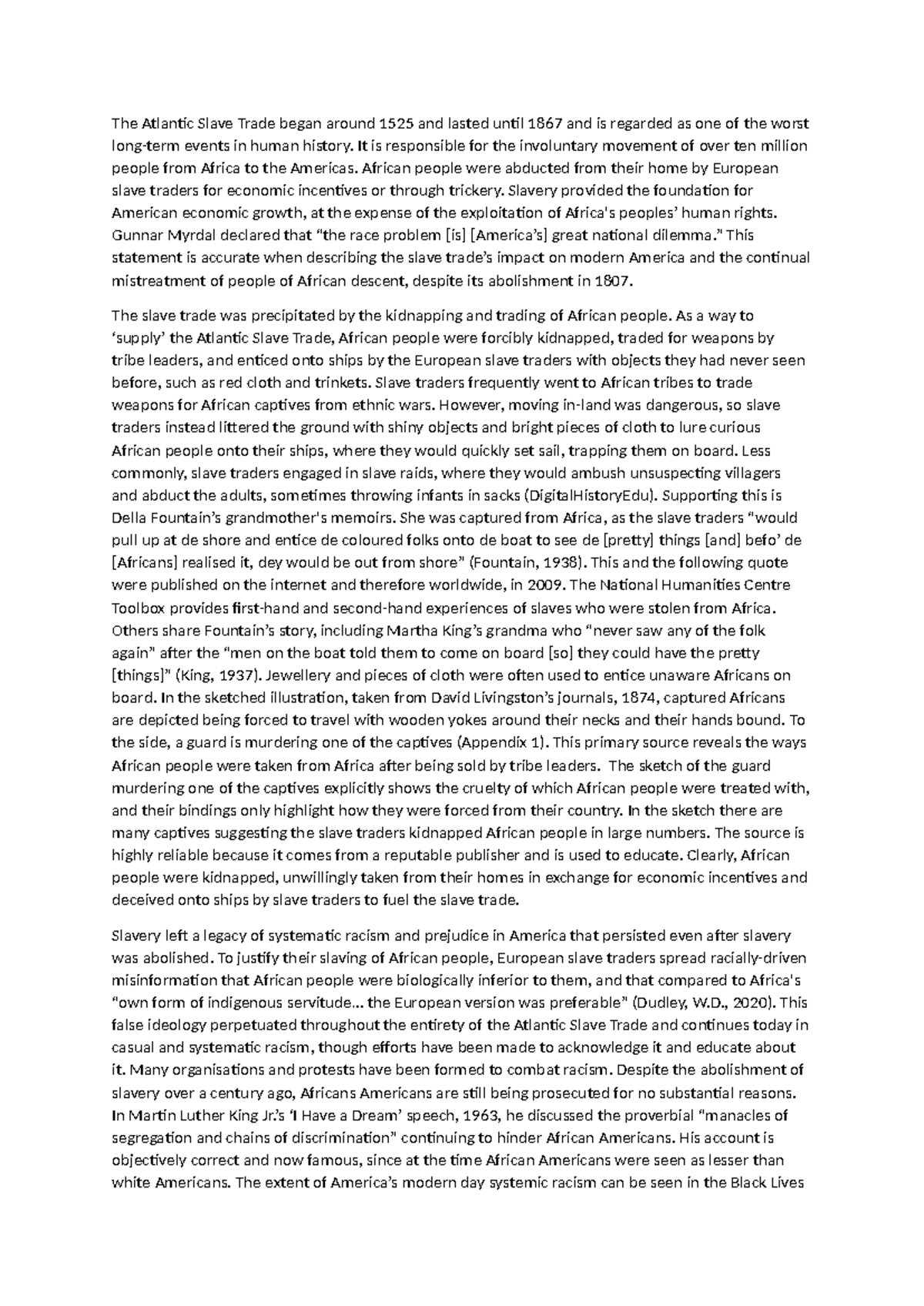 The Transatlantic Slave Trade - The Atlantic Slave Trade began around ...