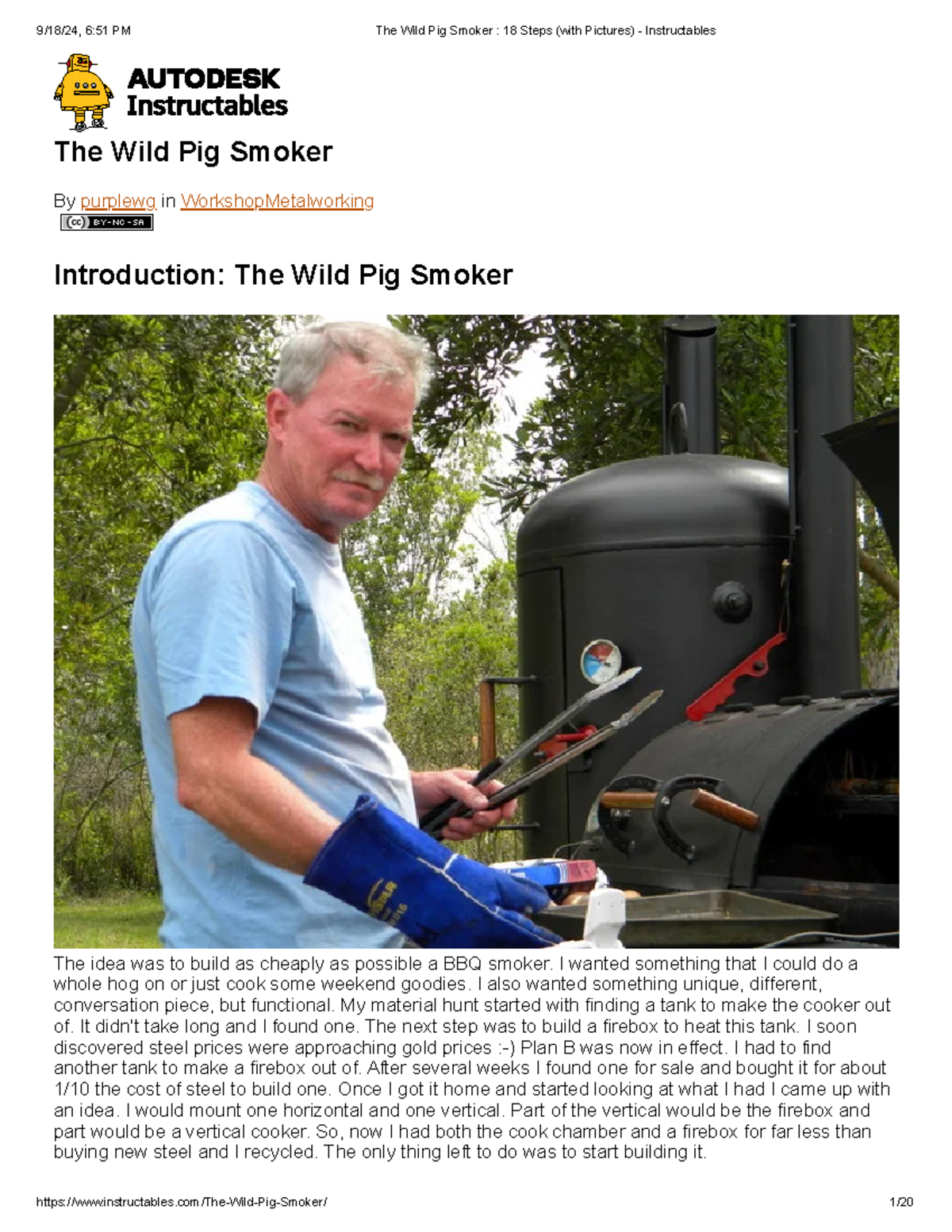 The Wild Pig Smoker 18 Steps (with Pictures) - Instructables - The Wild ...