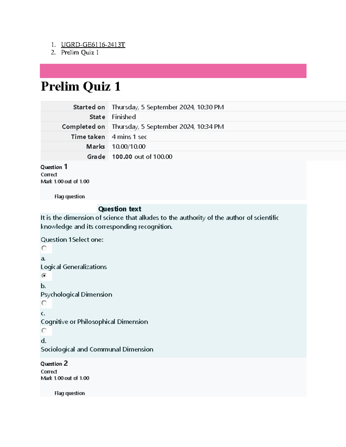 Science Technology AND Society Prelim- Finals - 1. UGRD-GE6116-2413T 2 ...