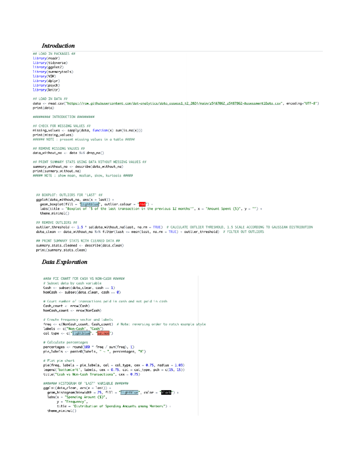 COMM1190 A1 R Codes - Introduction LOAD IN PACKAGES library(readr ...