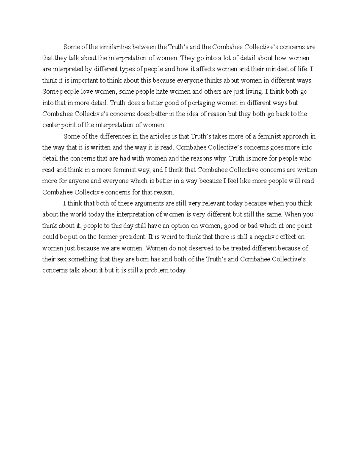 WS 200 - mod 2 short writing assignment - Some of the similarities ...