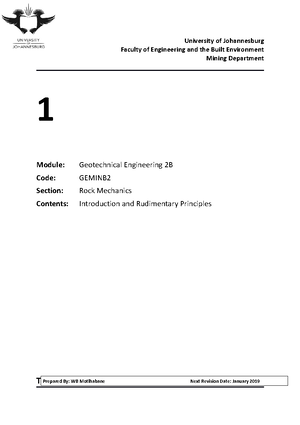 Assignment 2 2023 - ASSIGNMENT 2 PROGRAM : BENG MINING ENGINEERING ...