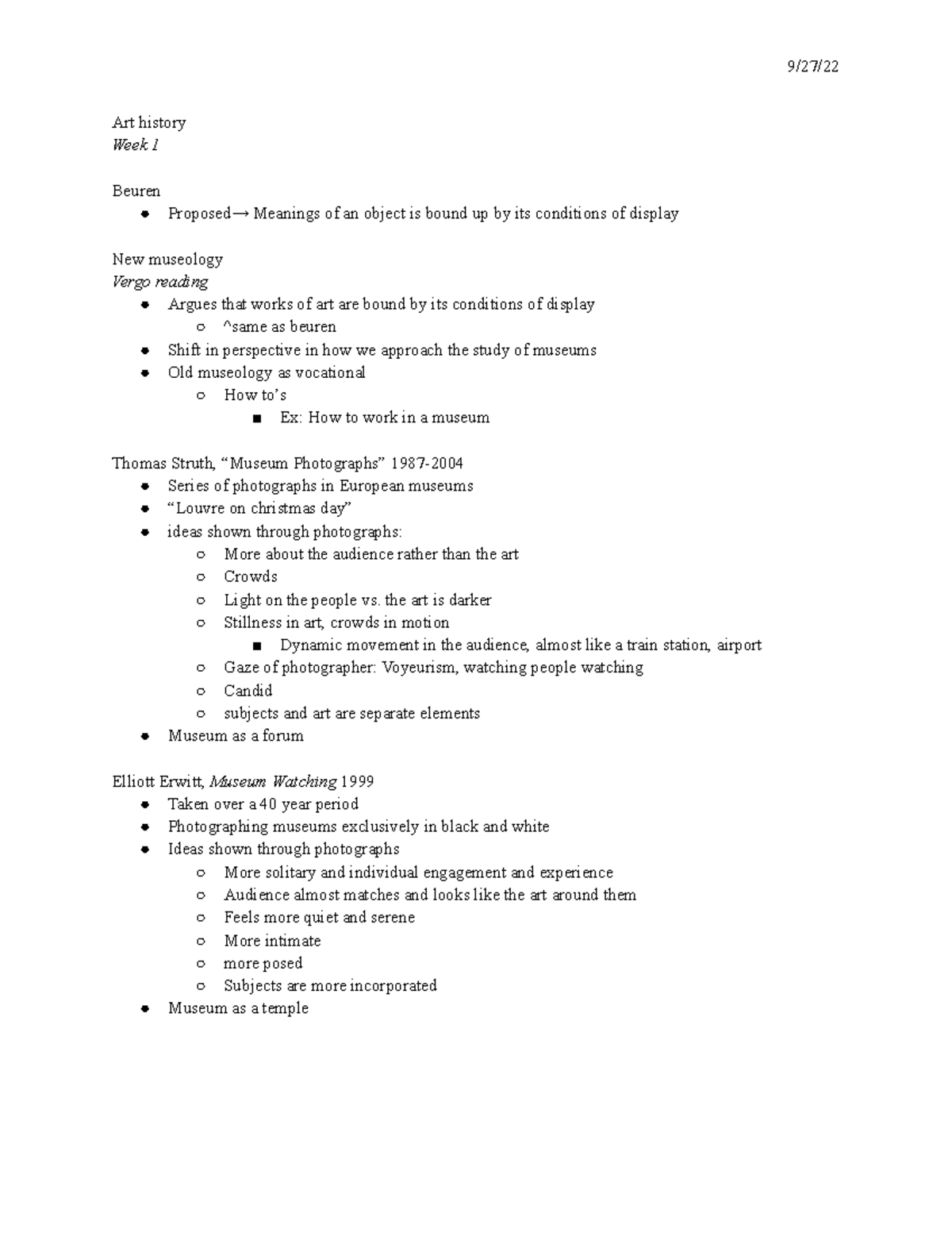 AH 25 lecture notes - Art history Week 1 Beuren Proposed→ Meanings of ...