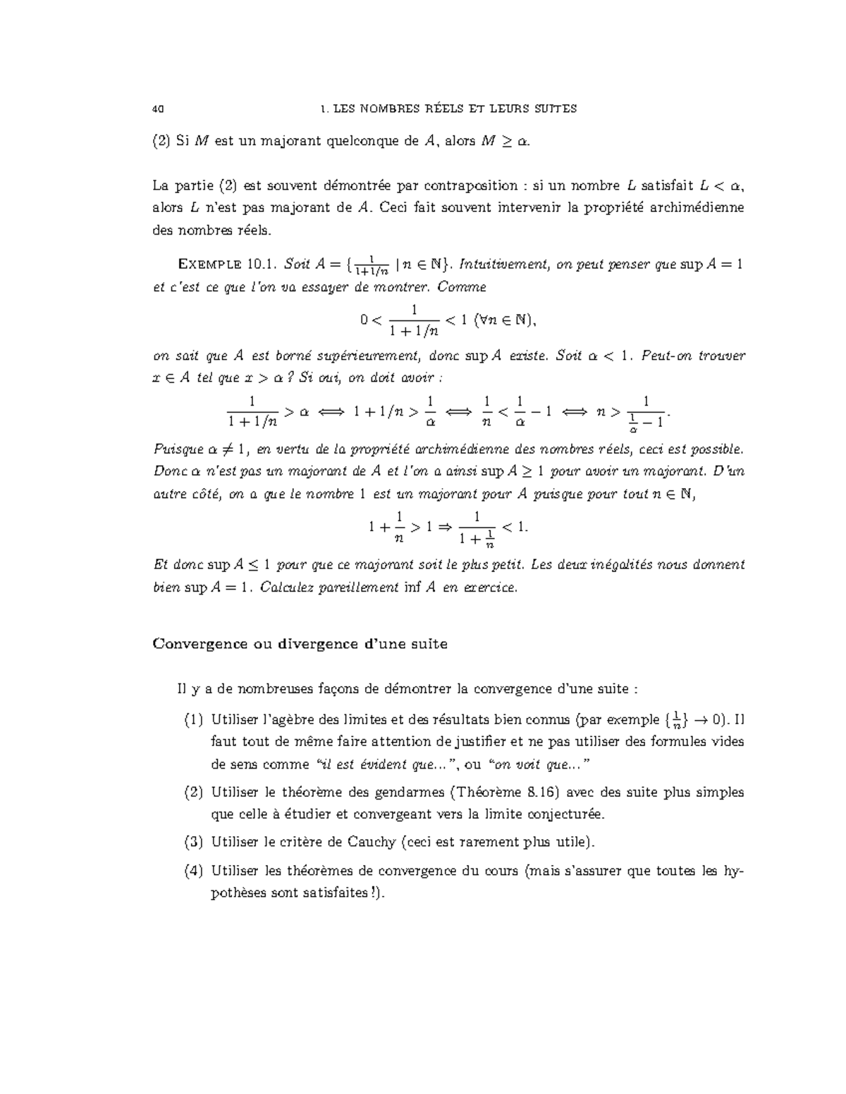 Cours Math Collin Analyse-14 - 40 1. LES NOMBRES R ́EELS ET LEURS ...