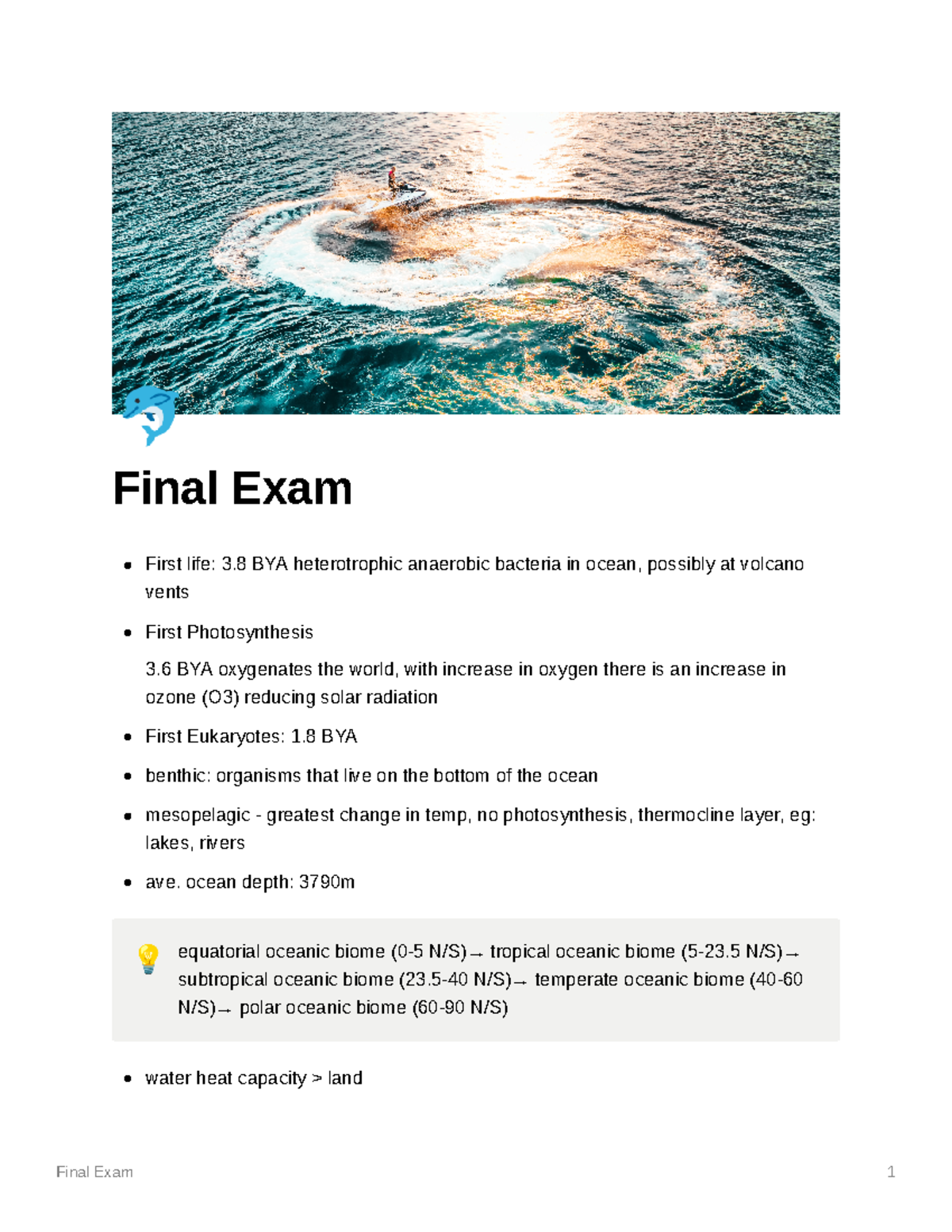 Upload 1Final Exam - summaries for all chapters, which includes ...