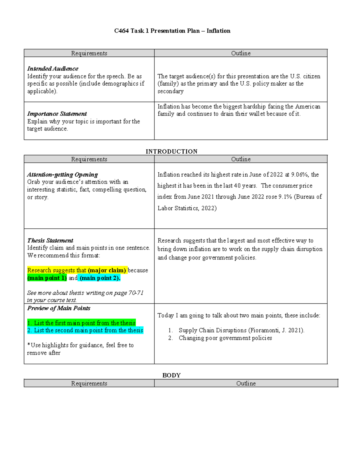 C464 Task1 - Eric Williams - Copy - C464 Task 1 Presentation Plan ...