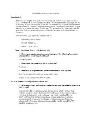 Neuro case Scenarios - Neurological Case Scenarios Case Study ...