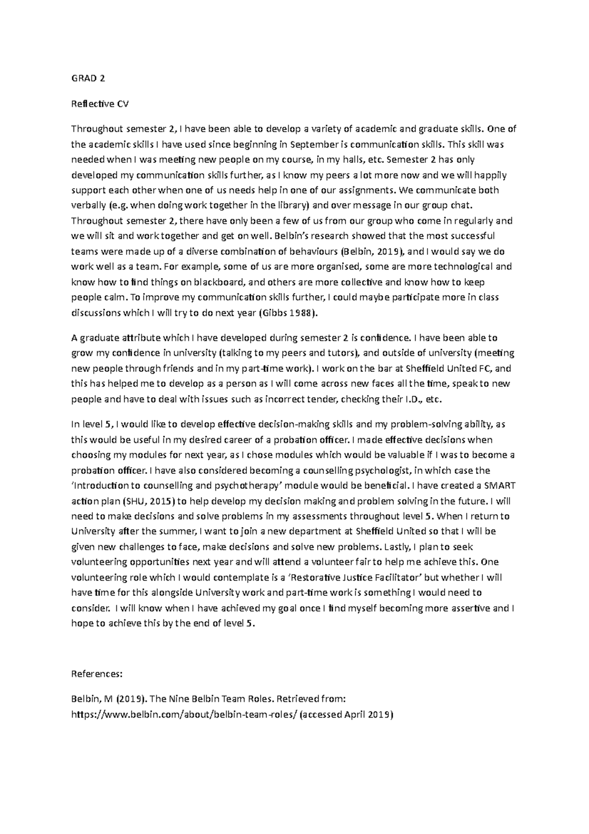 GRAD 2 - Reflective CV using Gibbs and other theory - GRAD 2 Reflective ...