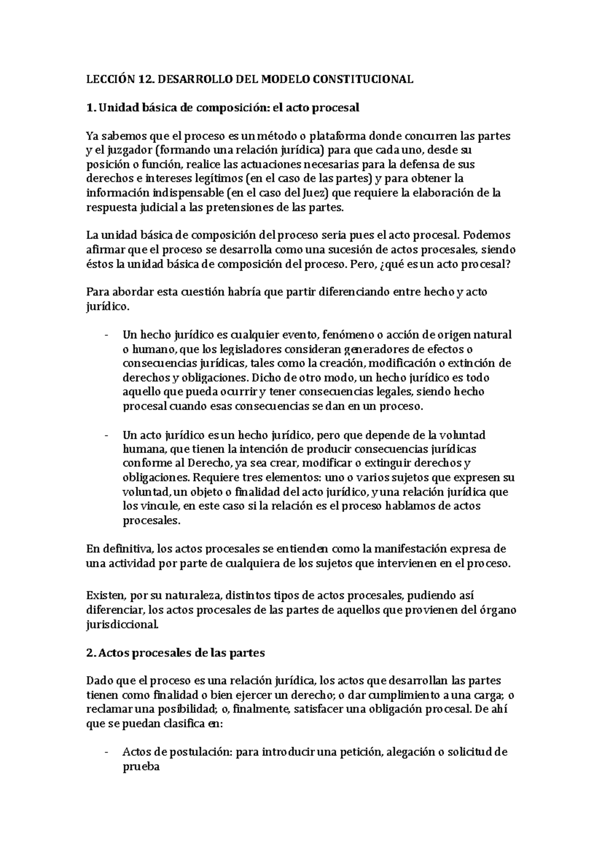 Leccion 12 - Apuntes de la asignatura - LECCIÓN 12. DESARROLLO DEL ...