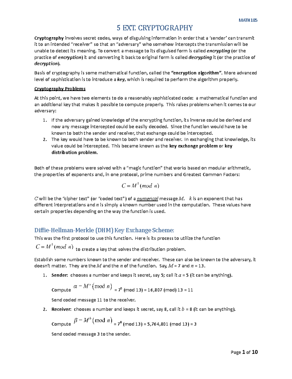 5 EXT. Cryptography-Solution - 5 EXT. CRYPTOGRAPHY Cryptography ...