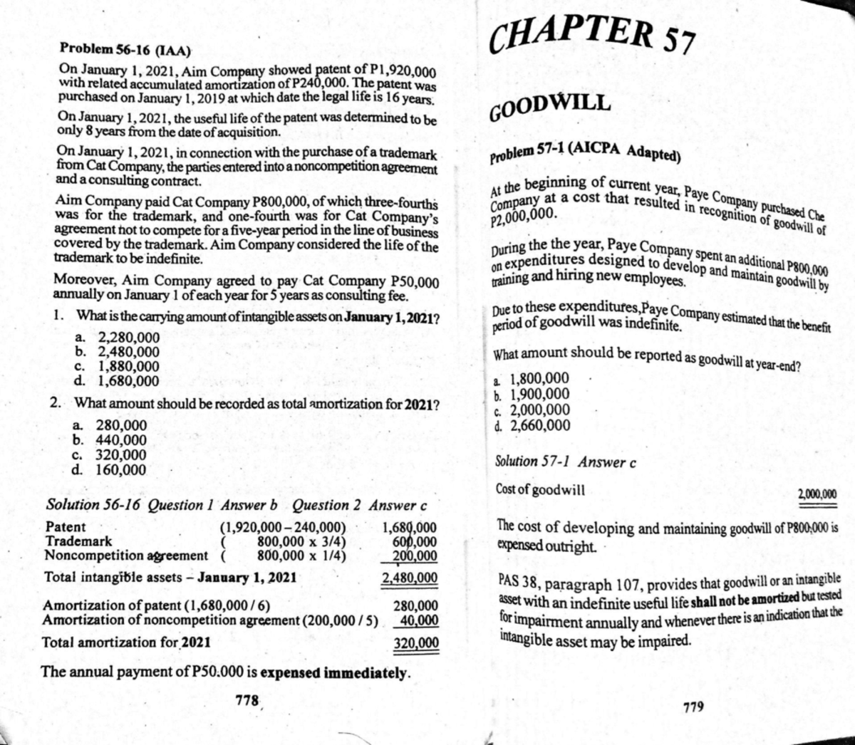 Goodwill - Accountancy - Studocu