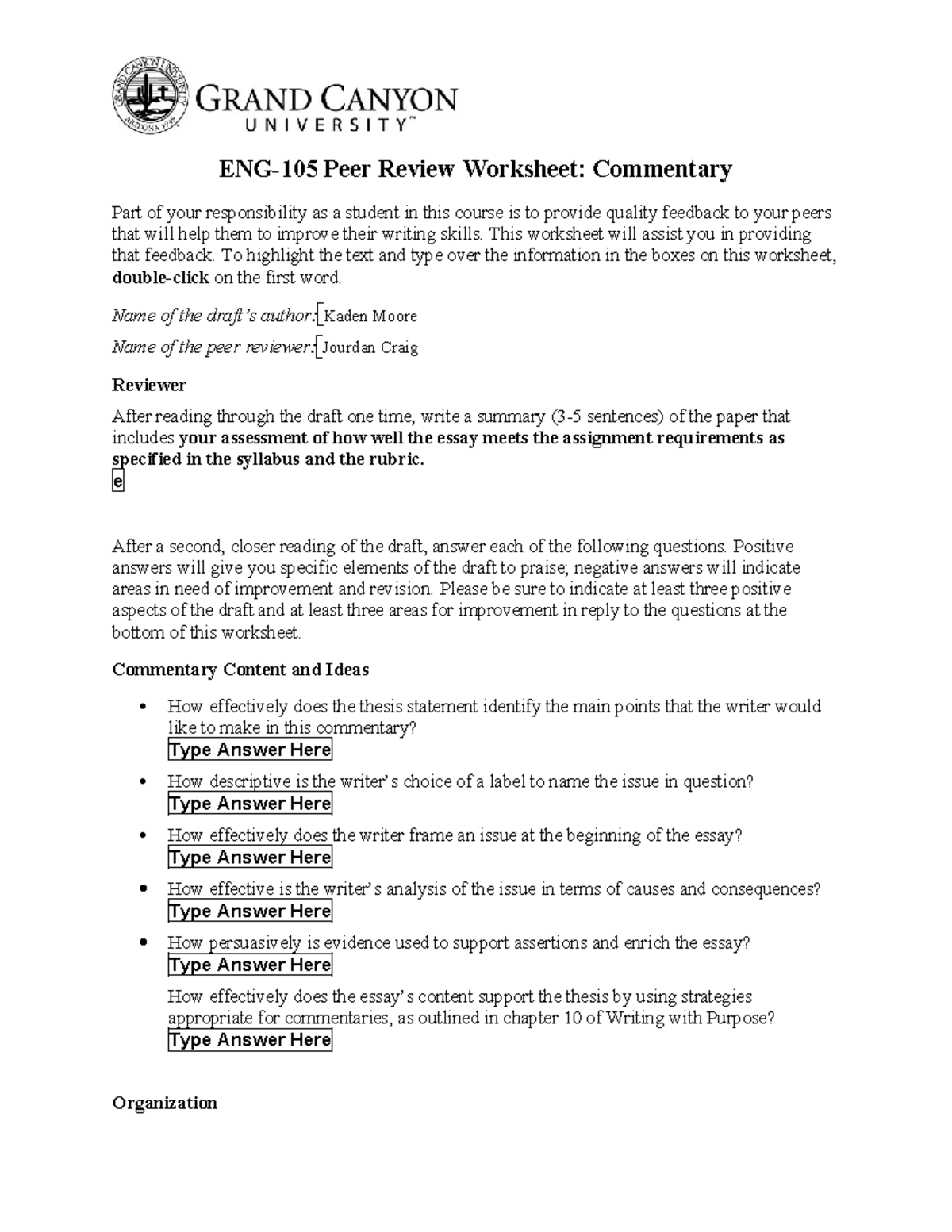 ENG-105-RS-Commentary Peer Review Worksheet copy - ENG-105 Peer Review ...