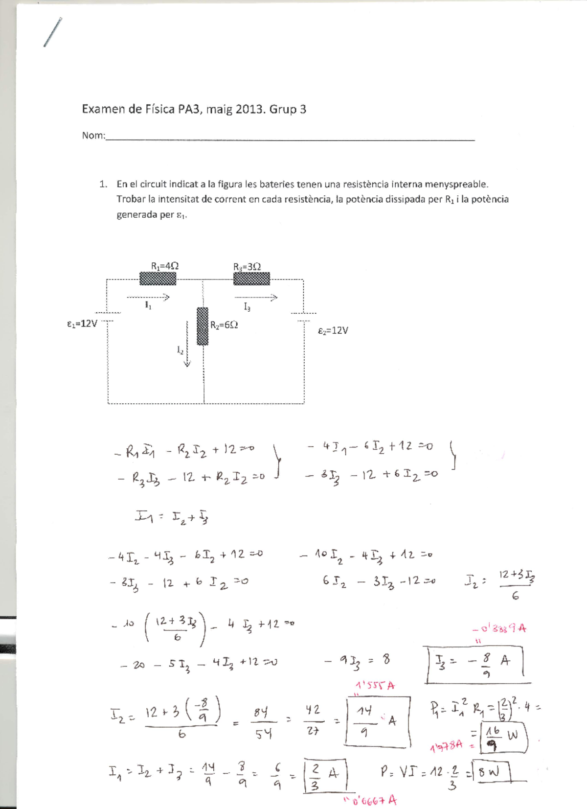 3 examen física (PA3) - Fonaments de Física I - Studocu