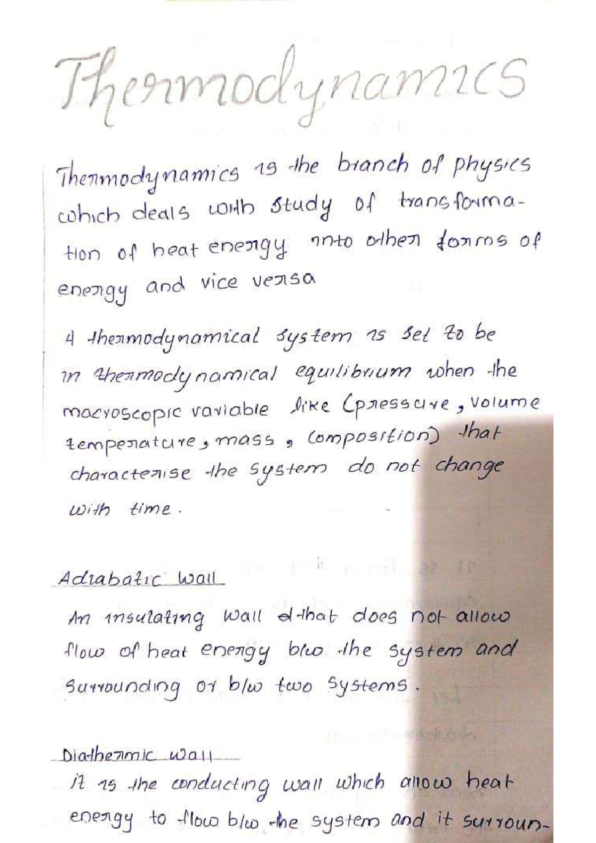 Chapter-5 - Lecture notes of chapter thermodynamics class 11 - Plus two ...
