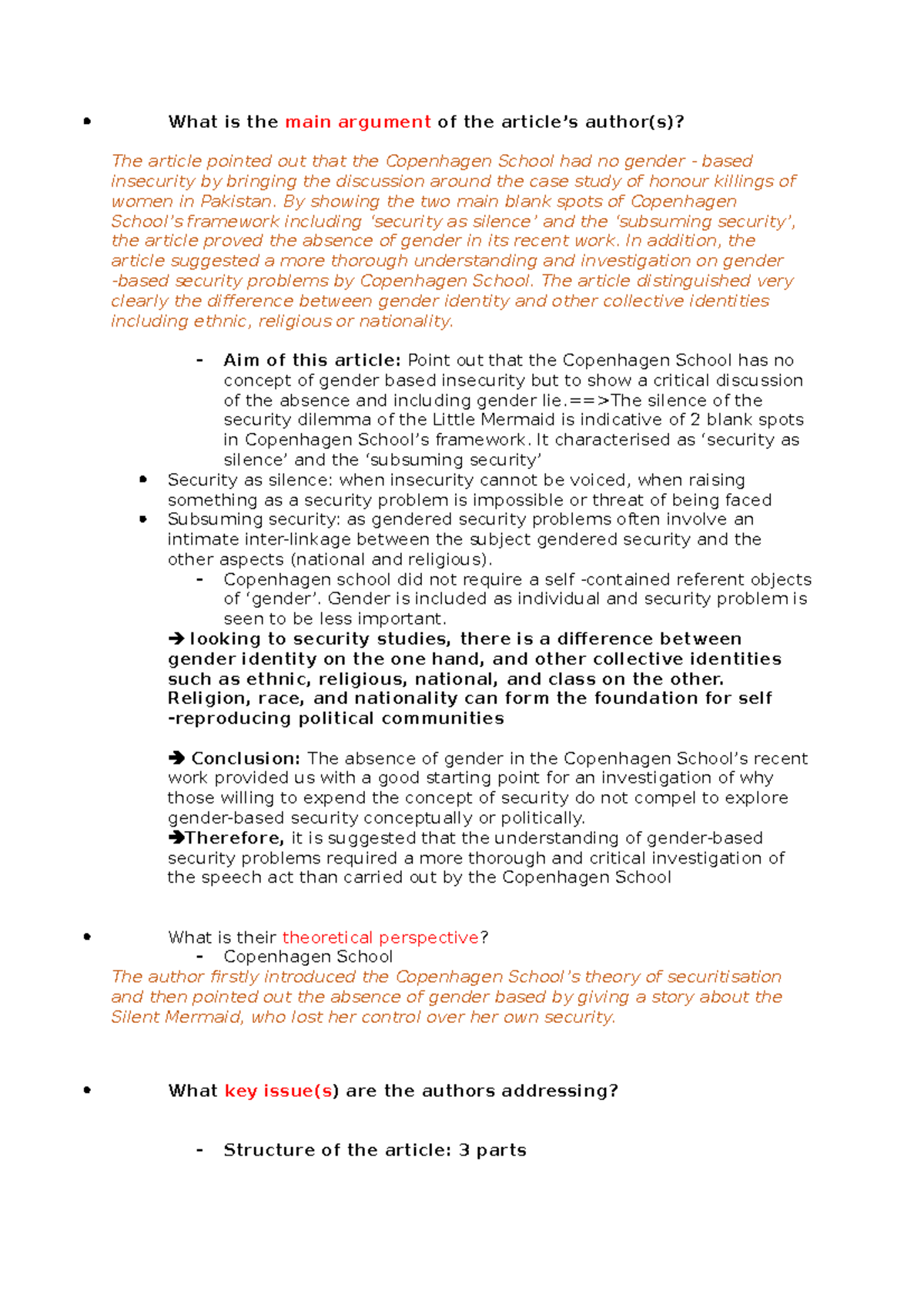 Review of an article - What is the main argument of the article’s ...