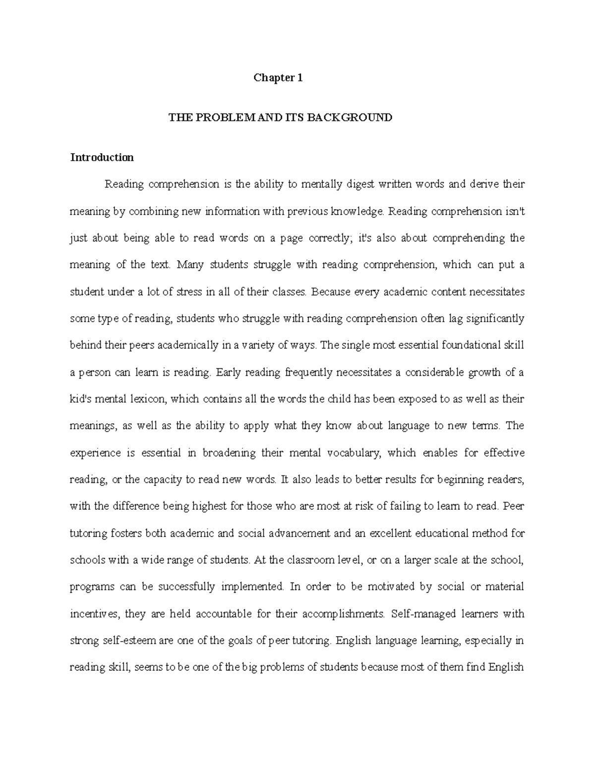 Chapter-1 Practical Research Format Guide - Chapter 1 THE PROBLEM AND ...