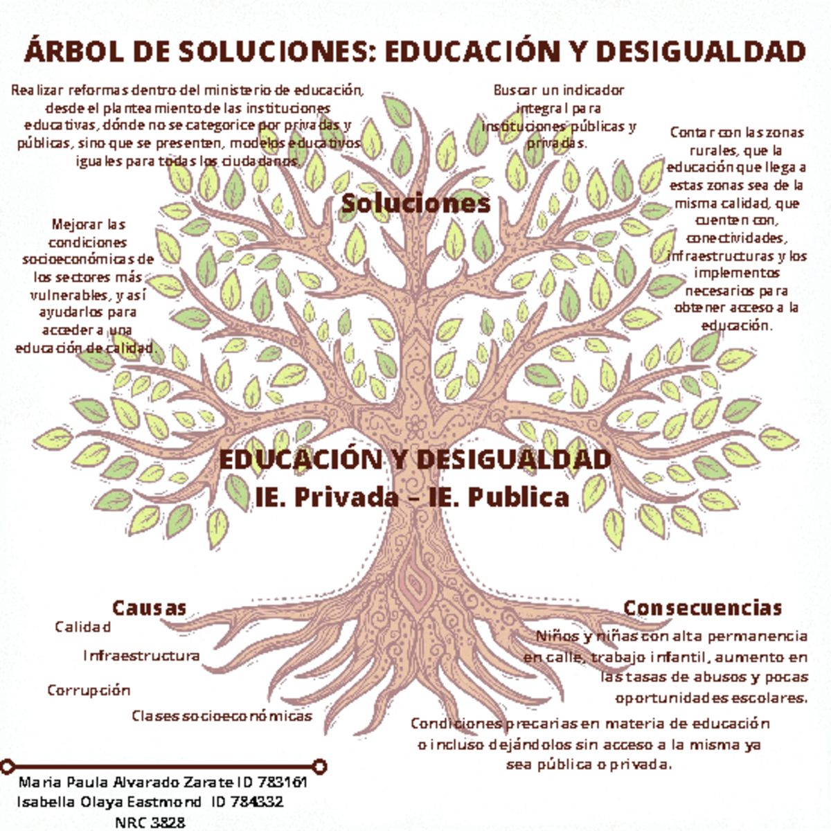 Árbol DE Soluciones Educación Y Desigualdad - Causas Consecuencias EDUCACIÓN Y DESIGUALDAD IE ...