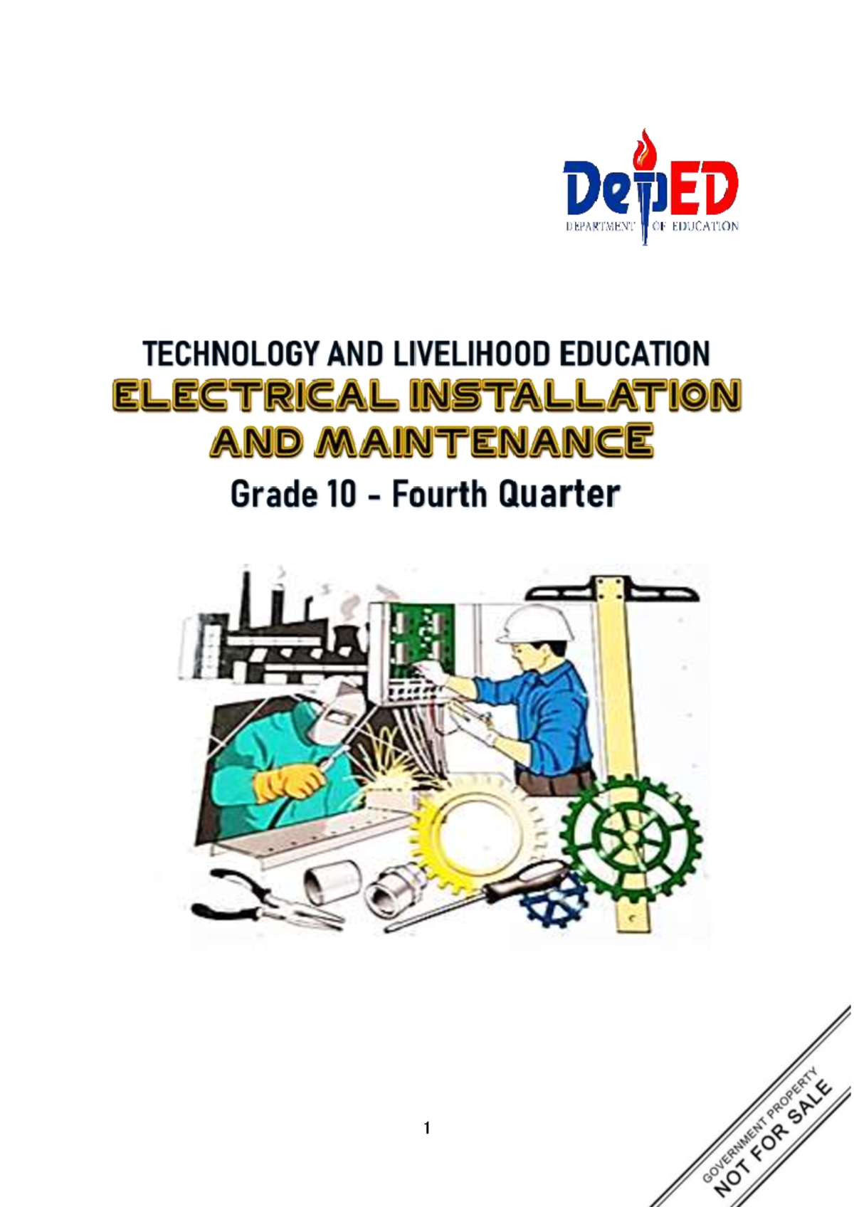 Q4 TLE EIM 10 - Thank you - Module 4 : ELECTRICAL INSTALLATION AND MAINTENANCE Republic Act 8293 ...