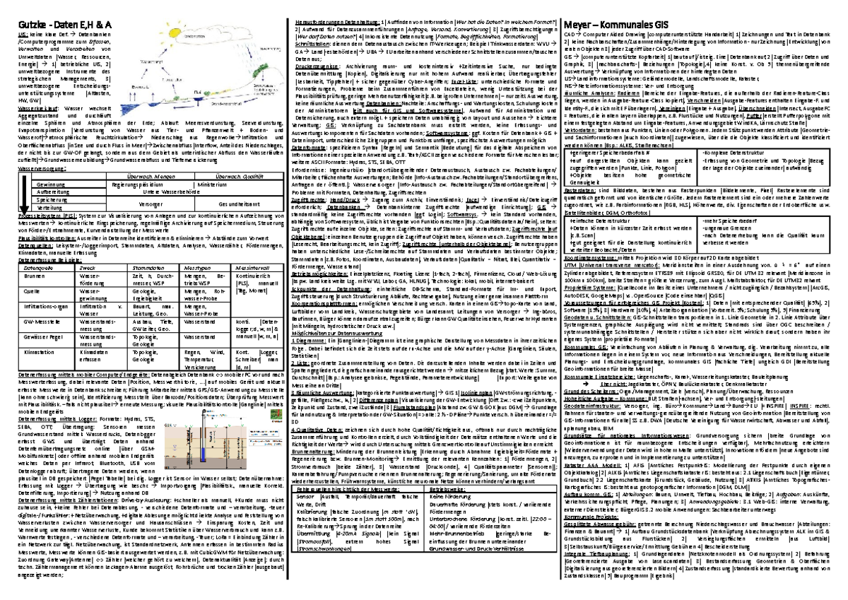 Formelsammlung UIS - Gutzke - Daten E,H & A UIS: keine klare Def. → ...