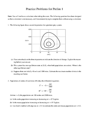 Practice Exam 2 - Practice Problems for Prelim 2 Note: You will not ...