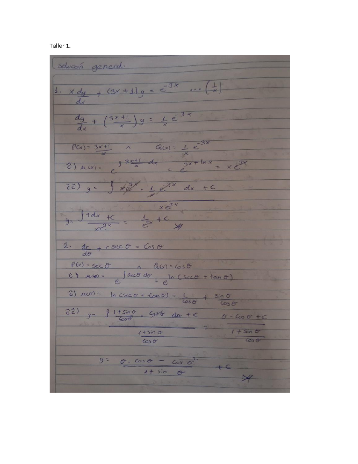 Tarea de calculo semana 2 - Calculo para la toma de desiciones - Taller ...