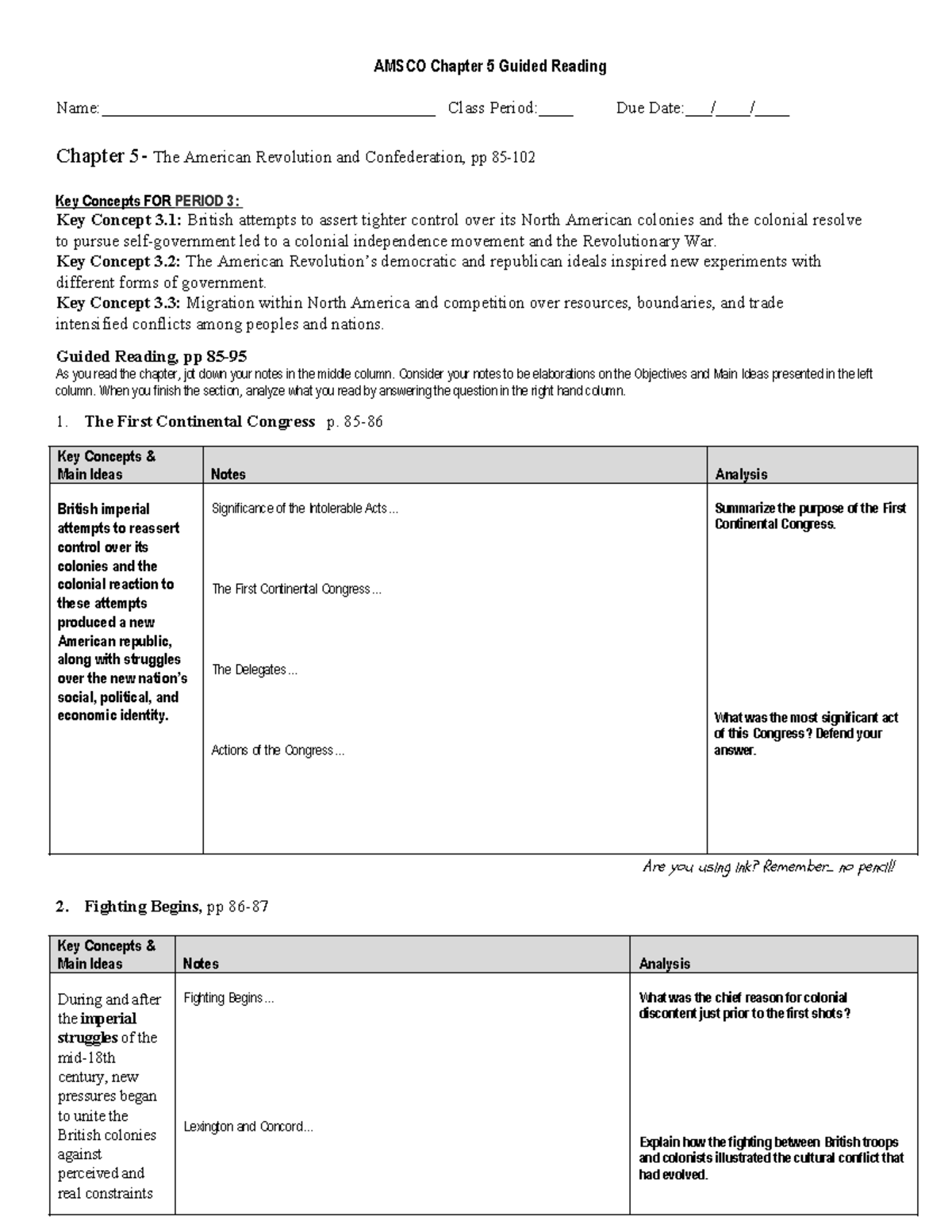 Copy of Ch 5 Amsco Guided Reading - AMSCO Chapter 5 Guided Reading ...