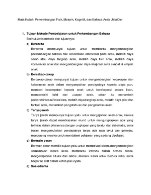 Perkembangan Otak Anak Usia 0-2 Tahun - Where this period is a time ...