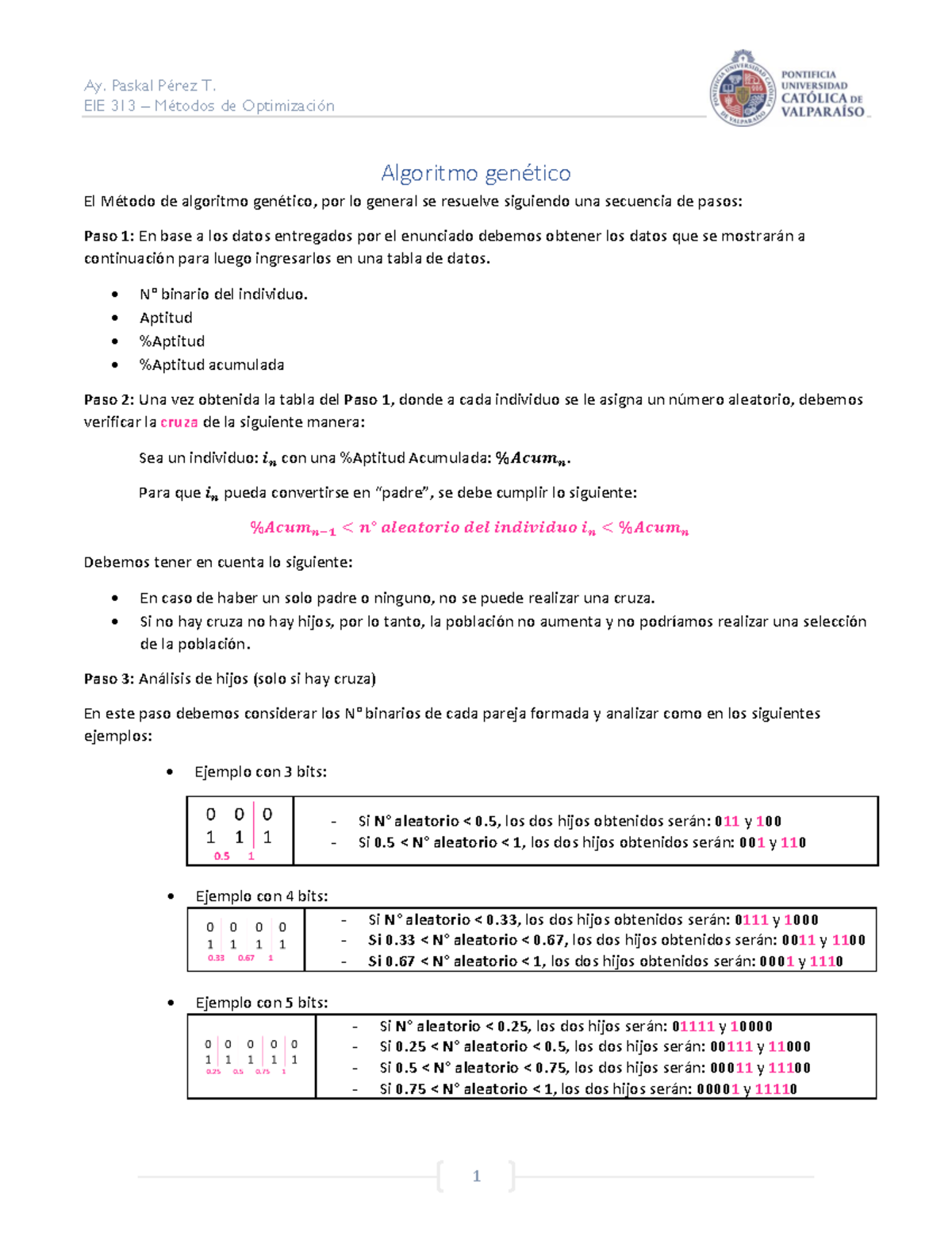 Algoritmo genético - Ejemplo paso a paso - EIE 313 – Métodos de ...