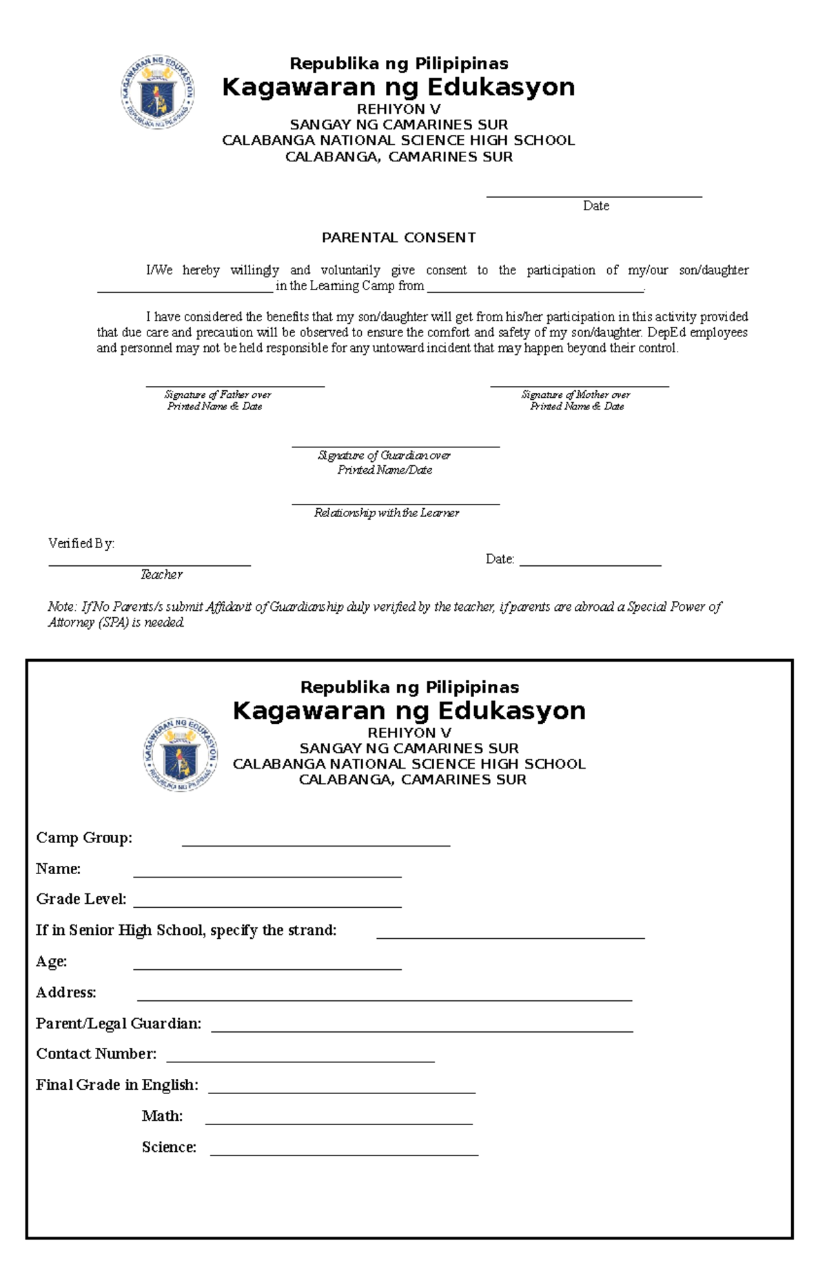 Parental-consent - dasdsadasdsadadadsdadad - Republika ng Pilipipinas ...